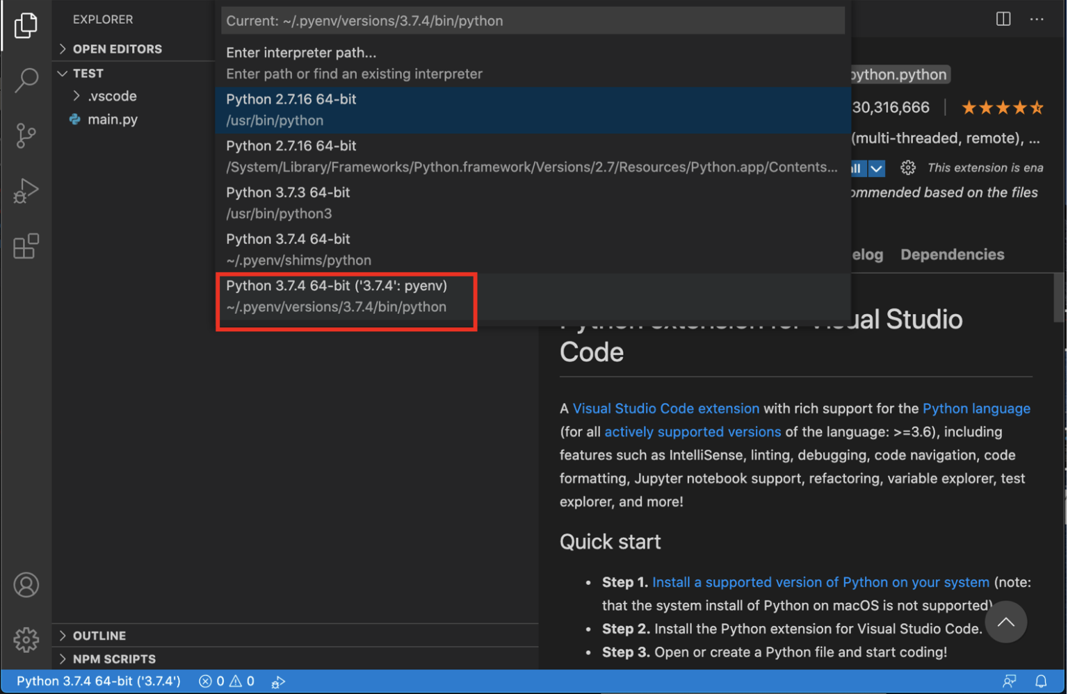 Vs Codeでpython環境構築をする Nkrカルダノステークプール管理者ブログ